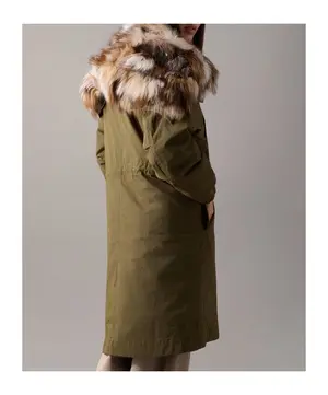 Moose Knuckles Pioneer Fur Down Parka - Combat