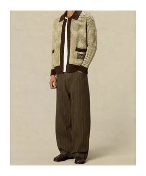 Drole De Monsieur Drôle De Waffle Knit Cardigan