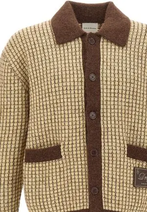 Drole De Monsieur Drôle De Waffle Knit Cardigan