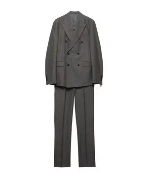 Prada Double-breasted Wool Suit - Ebony