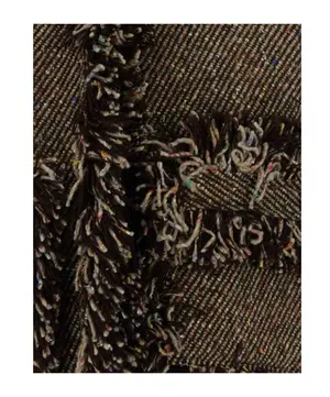 Sacai Fringed Tweed Jacket