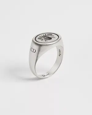 Dior Cameo Bee Signet Ring