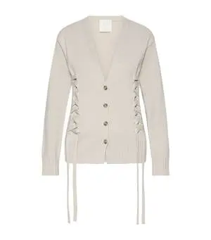 Marella Wool Lace-up Cardigan