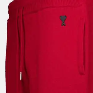 AMI Paris De Coeur Patch Knit Joggers