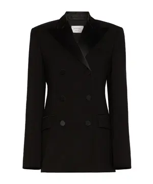 Sportmax Double-breasted Stretch Wool Jacket