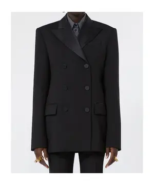 Sportmax Double-breasted Stretch Wool Jacket