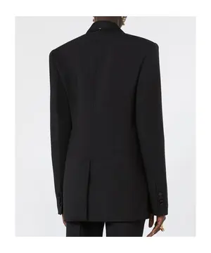 Sportmax Double-breasted Stretch Wool Jacket