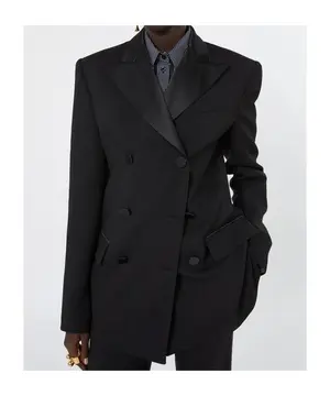 Sportmax Double-breasted Stretch Wool Jacket