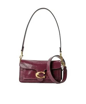 COACH Glossy Leather Shoulder Bag - Red