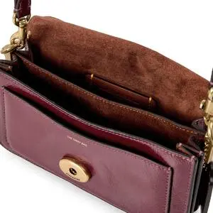 COACH Glossy Leather Shoulder Bag - Red