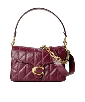 COACH Quilted Leather Shoulder Bag - Red