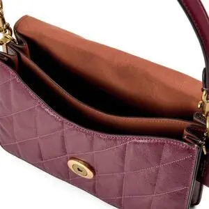 COACH Quilted Leather Shoulder Bag - Red