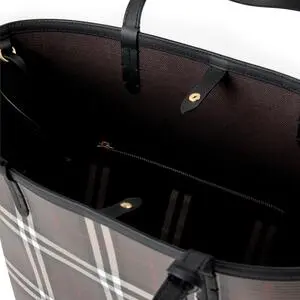 Burberry Plaid Tote Bag - Multicolor
