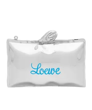 Loewe Blown Minaudiere - Silver/blue