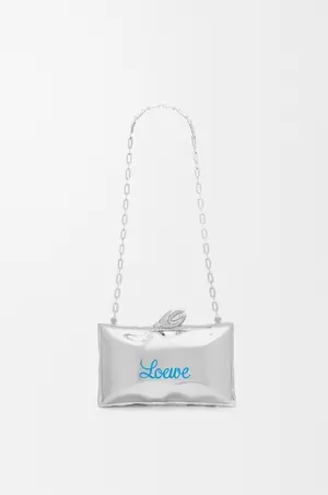 Loewe Blown Minaudiere - Silver/blue
