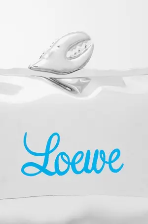 Loewe Blown Minaudiere - Silver/blue