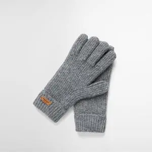 Barbour Ribbed Knit Beanie And Glove Set