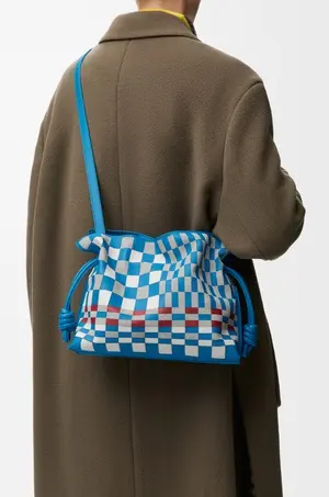 Loewe Medium Flamenco Clutch In Mosaic Intarsio