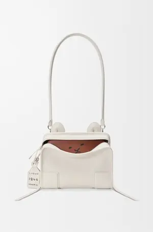 Loewe Small Lion Intarsio Amazona 180 Bag In Calfskin