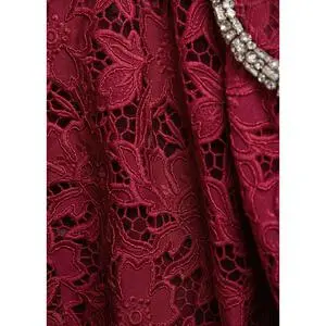 SELF-PORTRAIT Diamond-encrusted Lace Top