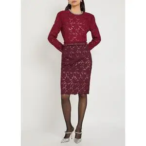 SELF-PORTRAIT Diamond-encrusted Lace Top