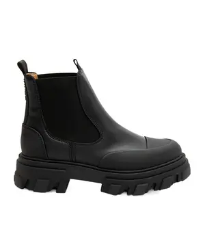 GANNI Thick-soled Chelsea Ankle Boots - Black