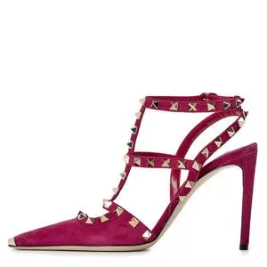 Valentino Garavani Faux Fur Pointed-toe Sandals