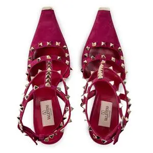 Valentino Garavani Faux Fur Pointed-toe Sandals