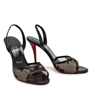 CHRISTIAN LOUBOUTIN Leather Slingback Sandals