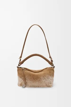 Loewe Cala Mini Bag In Gradient Shearling