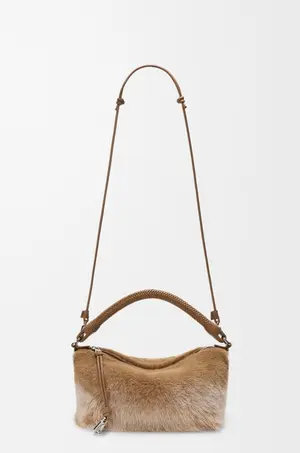 Loewe Cala Mini Bag In Gradient Shearling