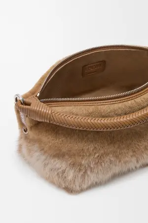 Loewe Cala Mini Bag In Gradient Shearling
