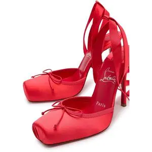 CHRISTIAN LOUBOUTIN Crepe-satin Pumps