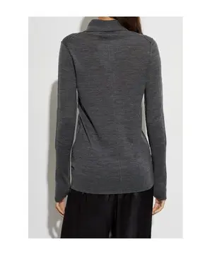 ALLSAINTS Martel Long Sleeve Knitted Top - Gray