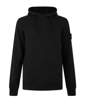 Stone Island Hooded Sweatshirt - Black