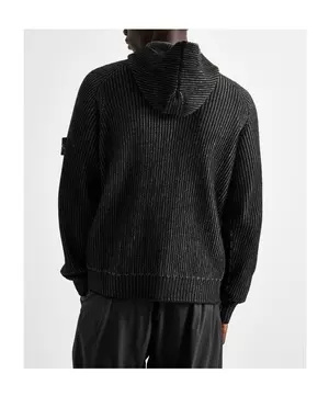 Stone Island Knit Hooded Zip Jacket