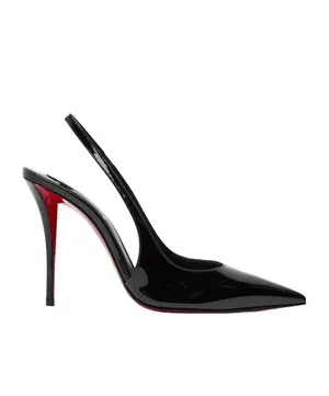 CHRISTIAN LOUBOUTIN Patent Leather Slingback Pumps