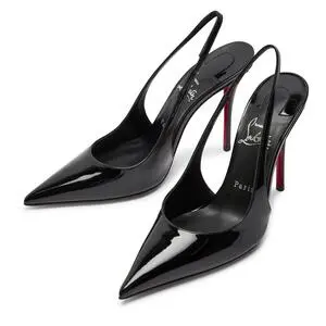 CHRISTIAN LOUBOUTIN Patent Leather Slingback Pumps