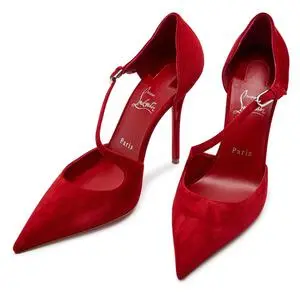 CHRISTIAN LOUBOUTIN Suede Court Shoes