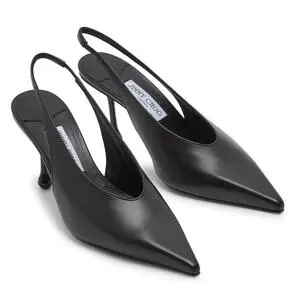 JIMMY CHOO Leather Slingback Heels