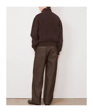 Officine Générale Zip-up Ribbed Knit Cardigan