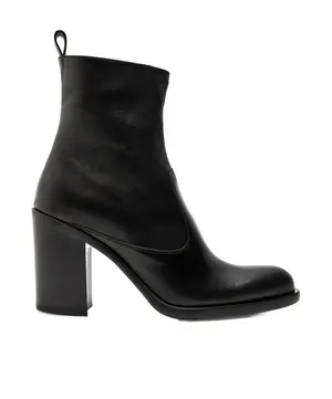 Chloé Leather Ankle Boots - Black