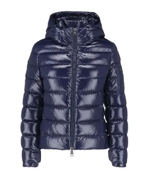 Herno Hooded Short Down Jacket - Blue