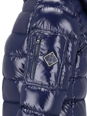 Herno Hooded Short Down Jacket - Blue