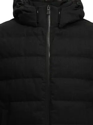 Herno Hooded Flannel Down Jacket
