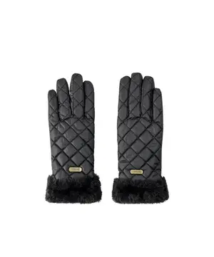 Barbour Waterproof Cotton Gloves - Black