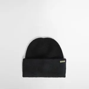 Barbour Knitted Beanie And Check Scarf Set