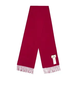 Barbour Wool Scarf - Red