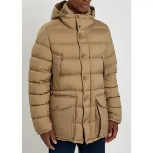 Moncler Hooded Mid-length Down Coat