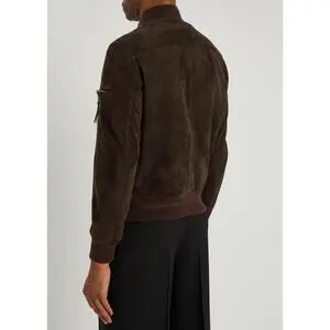 TOM FORD Stand-collar Suede Pilot Jacket